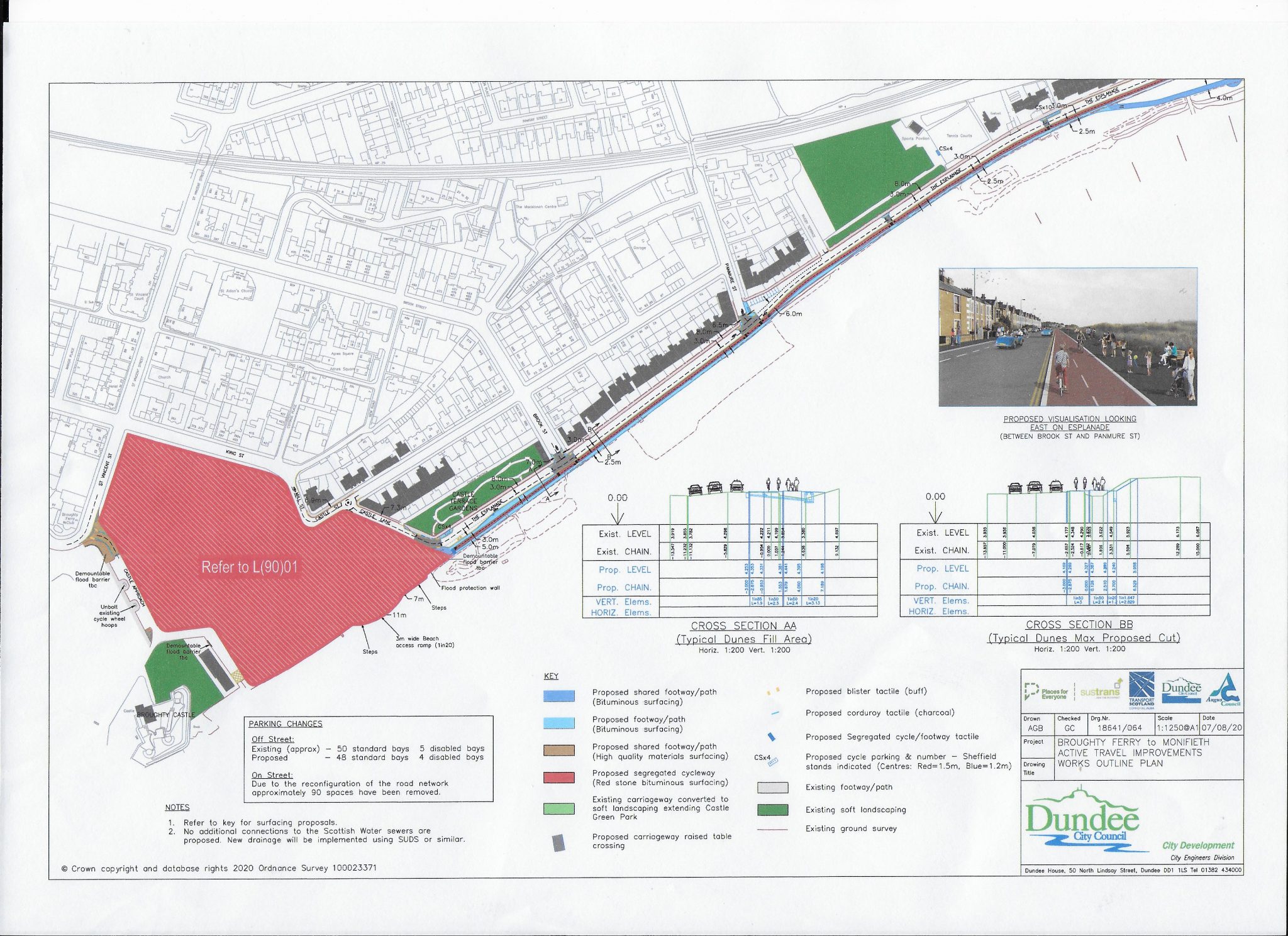 New Shared Foot/Cycle Way – The Esplanade, Broughty Ferry – Broughty ...