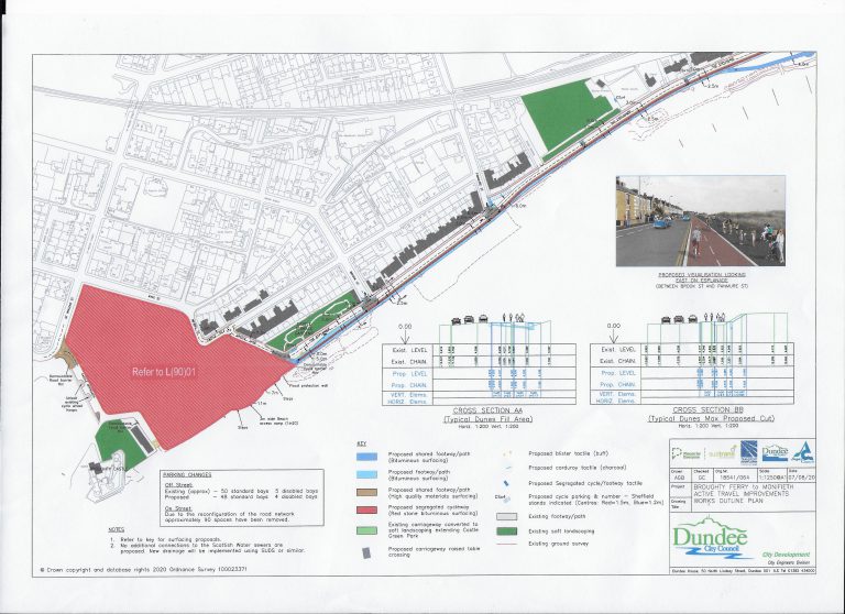 New Shared Foot/Cycle Way – The Esplanade, Broughty Ferry – Broughty ...